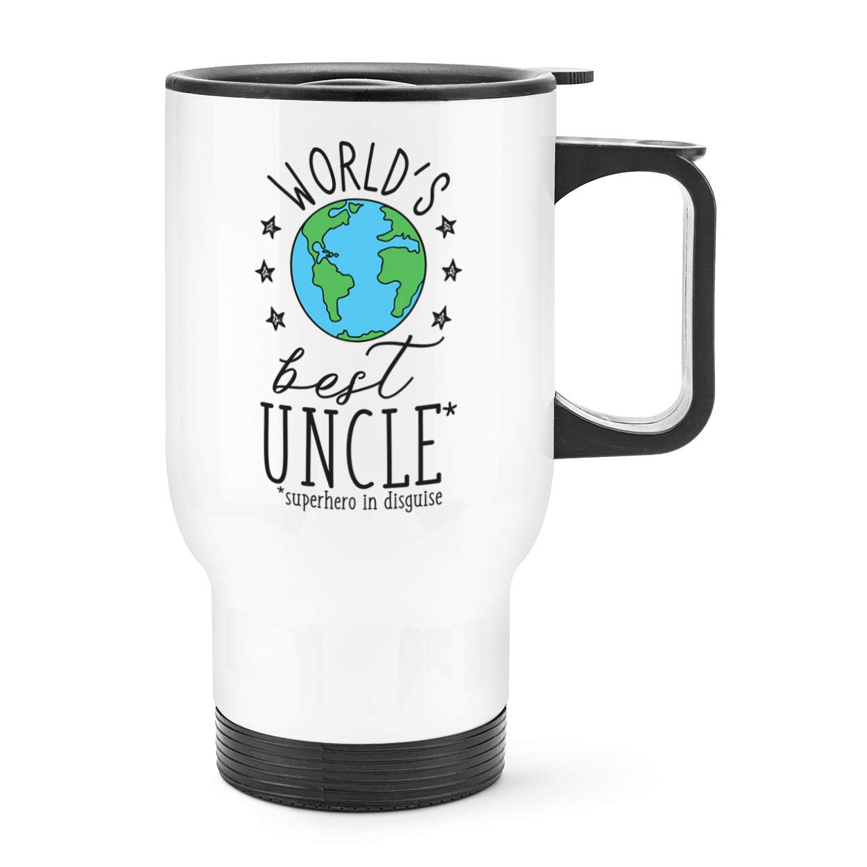 World's Best Uncle Travel Mug Cup with Handle : Amazon.co.uk: Home ...