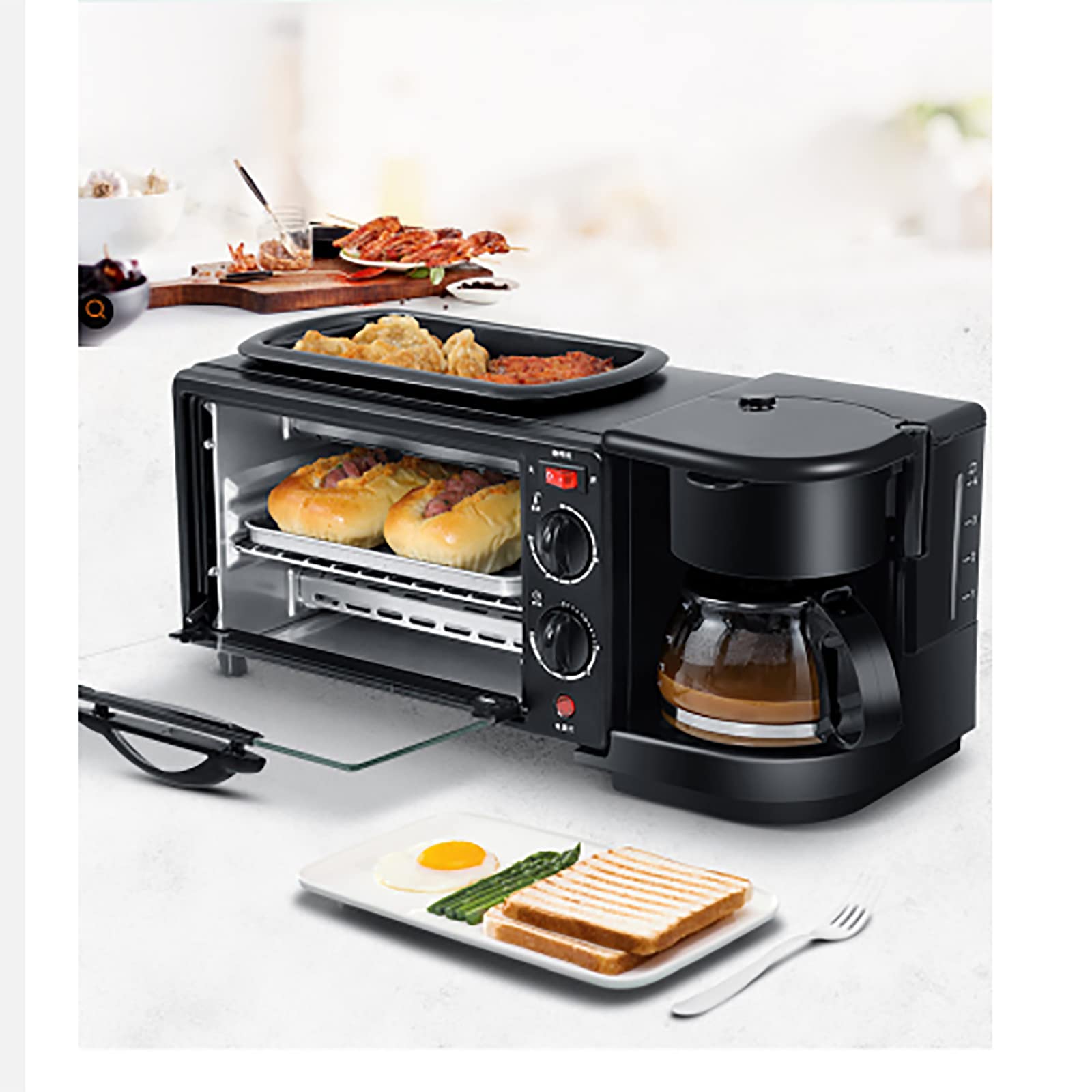 Jinkehong Retro Breakfast Station Family Size Breakfast Station ...