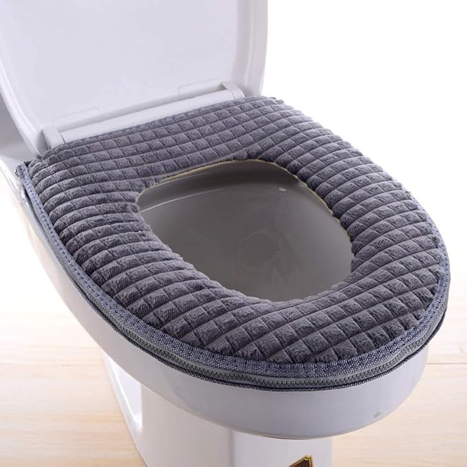 Amazon.com: WDSHCR Bathroom Soft Toilet Seat Cover Pad -Toilet Seat ...
