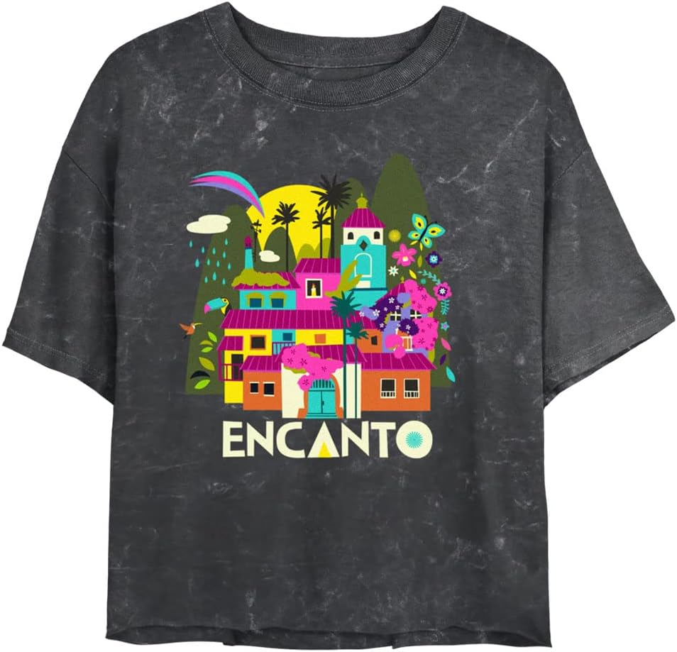 Disney Encanto Gold Women's Bombard Wash Short Sleeve Crop Tee at ...