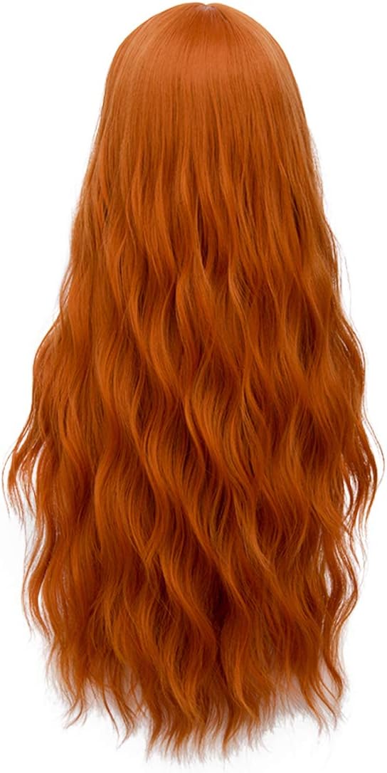 Amazon.com: Probeauty Ginger Wig Long Orange Wig for Women Synthetic ...