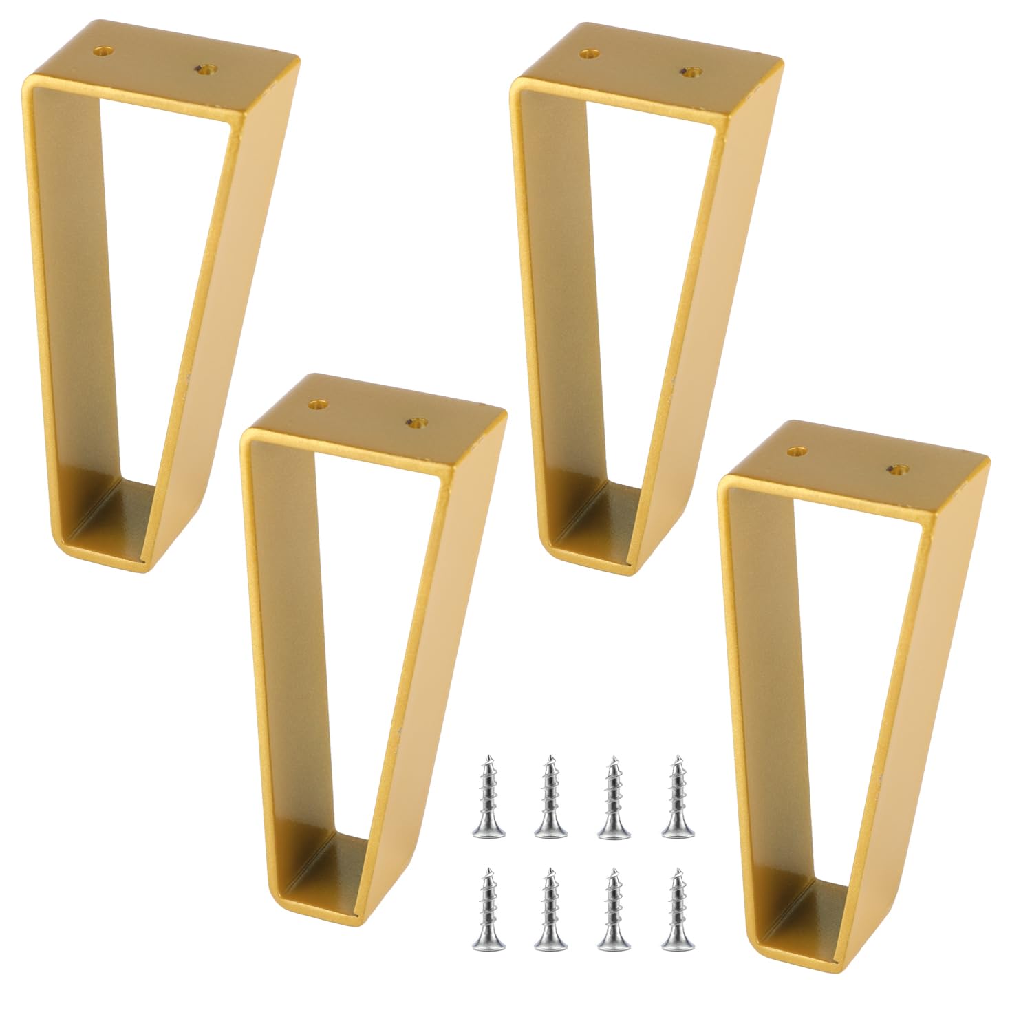 Osring 6 Inch Trapezoid Furniture Legs 4pcs, Solid Steel Furniture ...