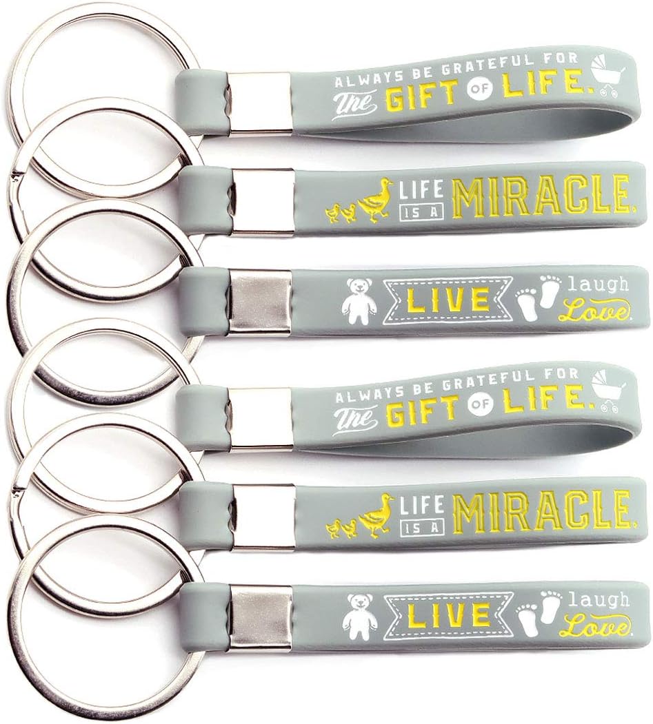 Amazon.com: (12-pack) Christening Keychain Favors, Gender Neutral ...