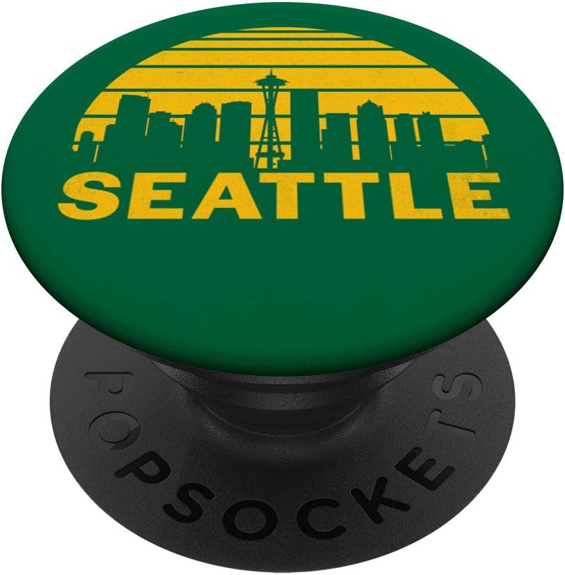 Amazon.com: Vintage Seattle Washington Cityscape Retro Graphic ...