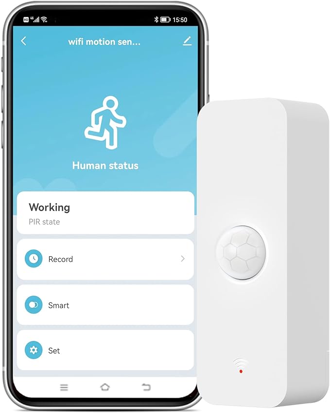 Amazon.com: Smart PIR Motion Sensor: WiFi Motion Detector with App ...