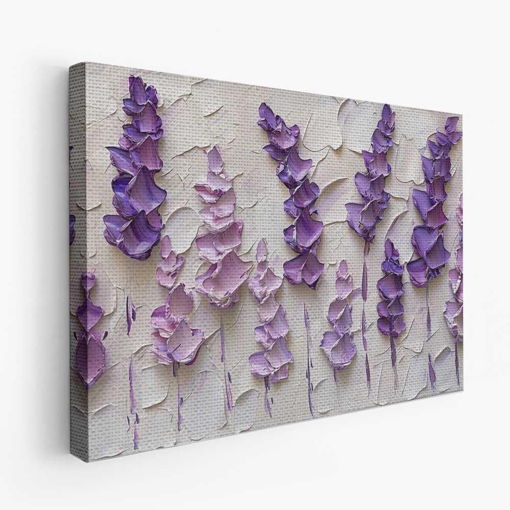 Amazon.com: CanvasArtMagic Lavender Flower Purple Design 4 Canvas Wall ...