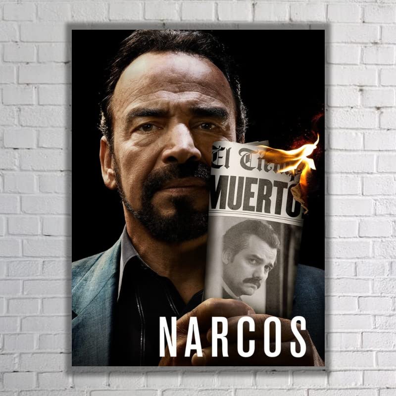 Amazon.com: Narcos TV Series Poster, Living Room Decor, Canvas Wall Art ...