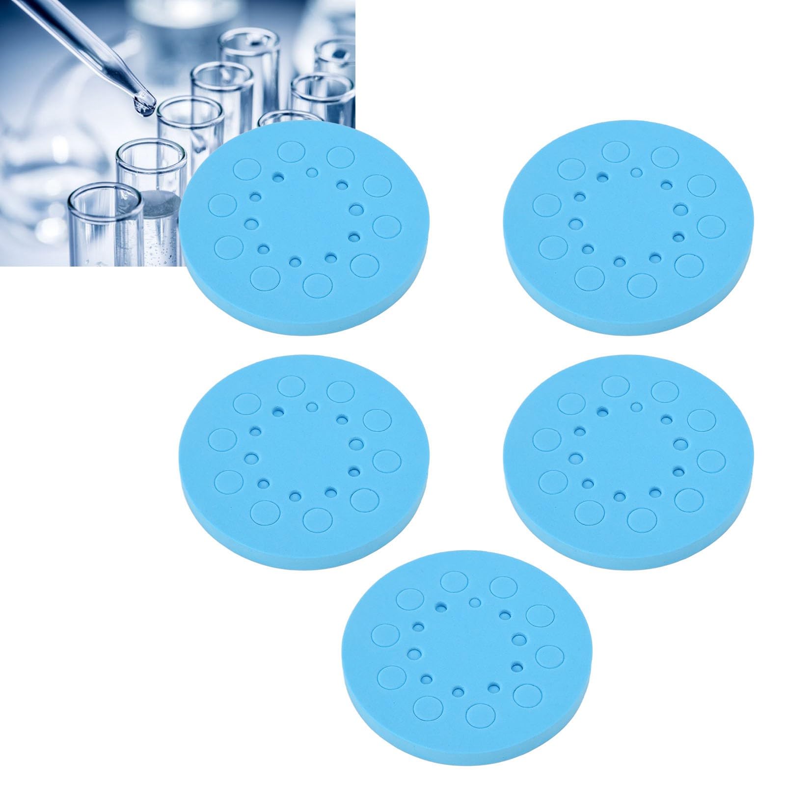 Snapklik.com : HAOHIZE Round Foam Test Tube Rack,5pcs Round Foam Test ...