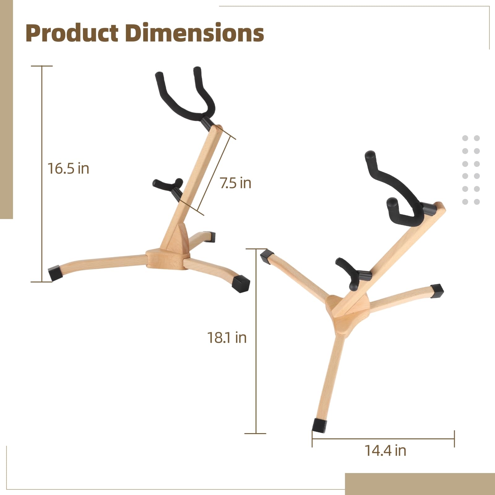 Snapklik.com : Alto Saxophone Stand, Beechwood Saxophones Stand ...