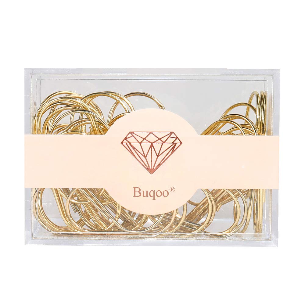 Amazon.com : Gold Paper Clips 30 Pcs Jumbo Size Paper Clips 50mm Large ...