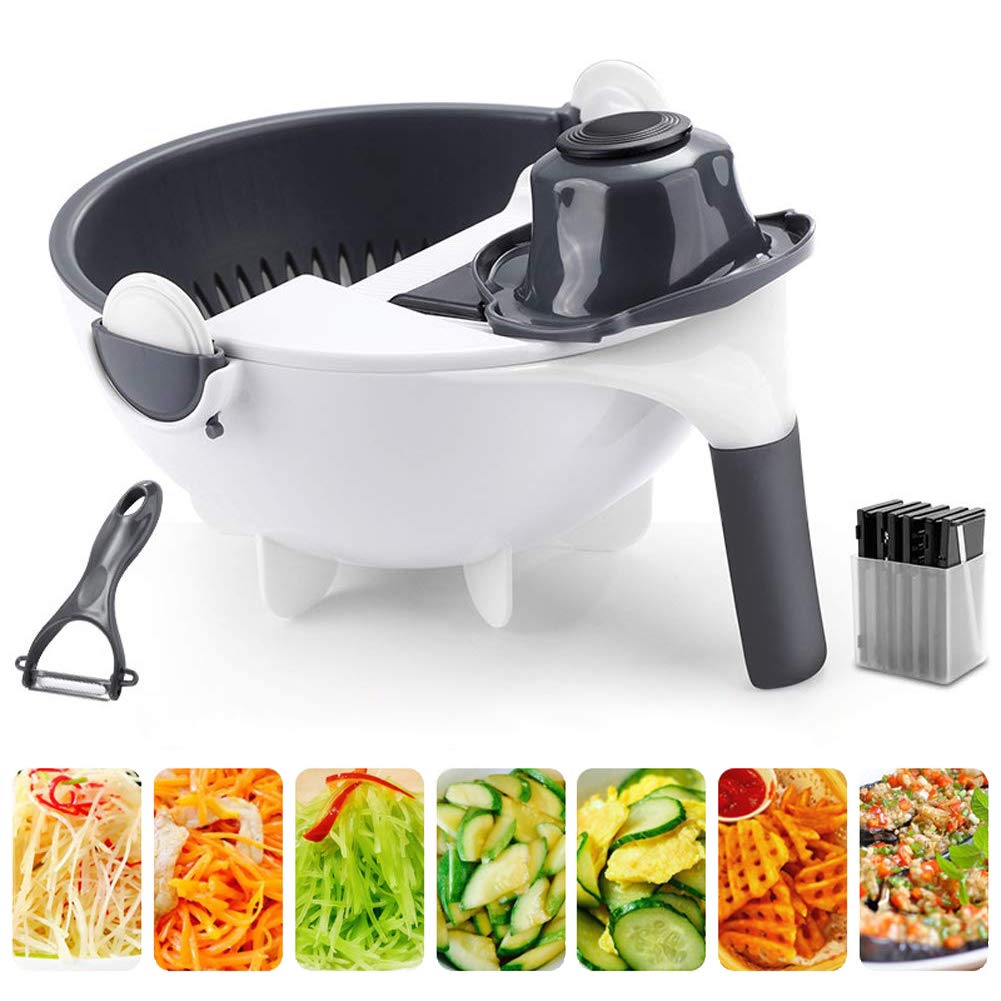 Buy Rotate The Vegetable Cutter, 2L Capacity Rotary Vegetable Chopper ...