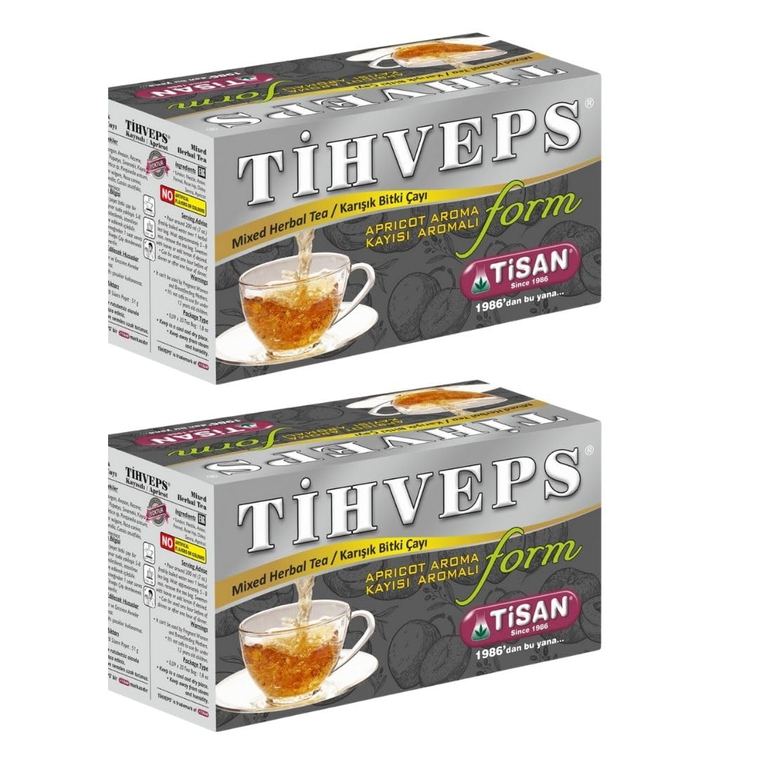 Amazon.com: Tisan After Overeating Tihveps Apricot Tea - 2 boxes total ...