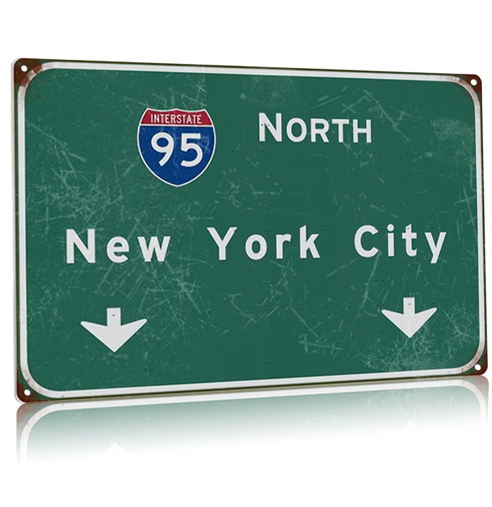 Amazon.com: Buoraev Metal Tin Sign Intercontinental 95 New York City ...