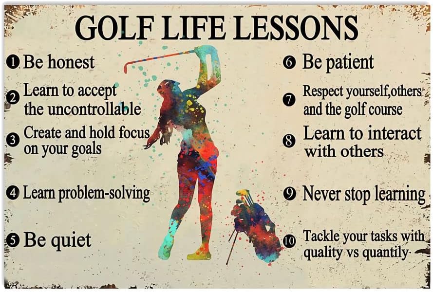 Amazon.com: Posters Canvas Wall Art For Golfer From Family Friend Woman ...