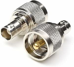 Oiyagai 2 Piezas Adaptador Coaxial RF de BNC Hembra a UHF Macho Conector PL-259 PL259 : Amazon ...
