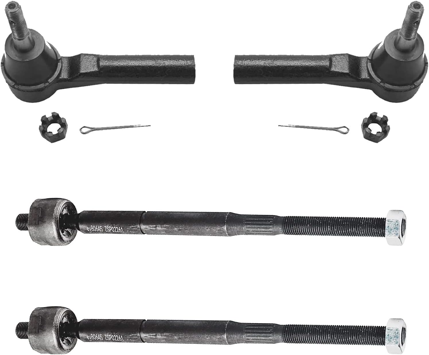 Amazon.com: Detroit Axle - Front Inner & Outer Tie Rod Ends Replacement ...