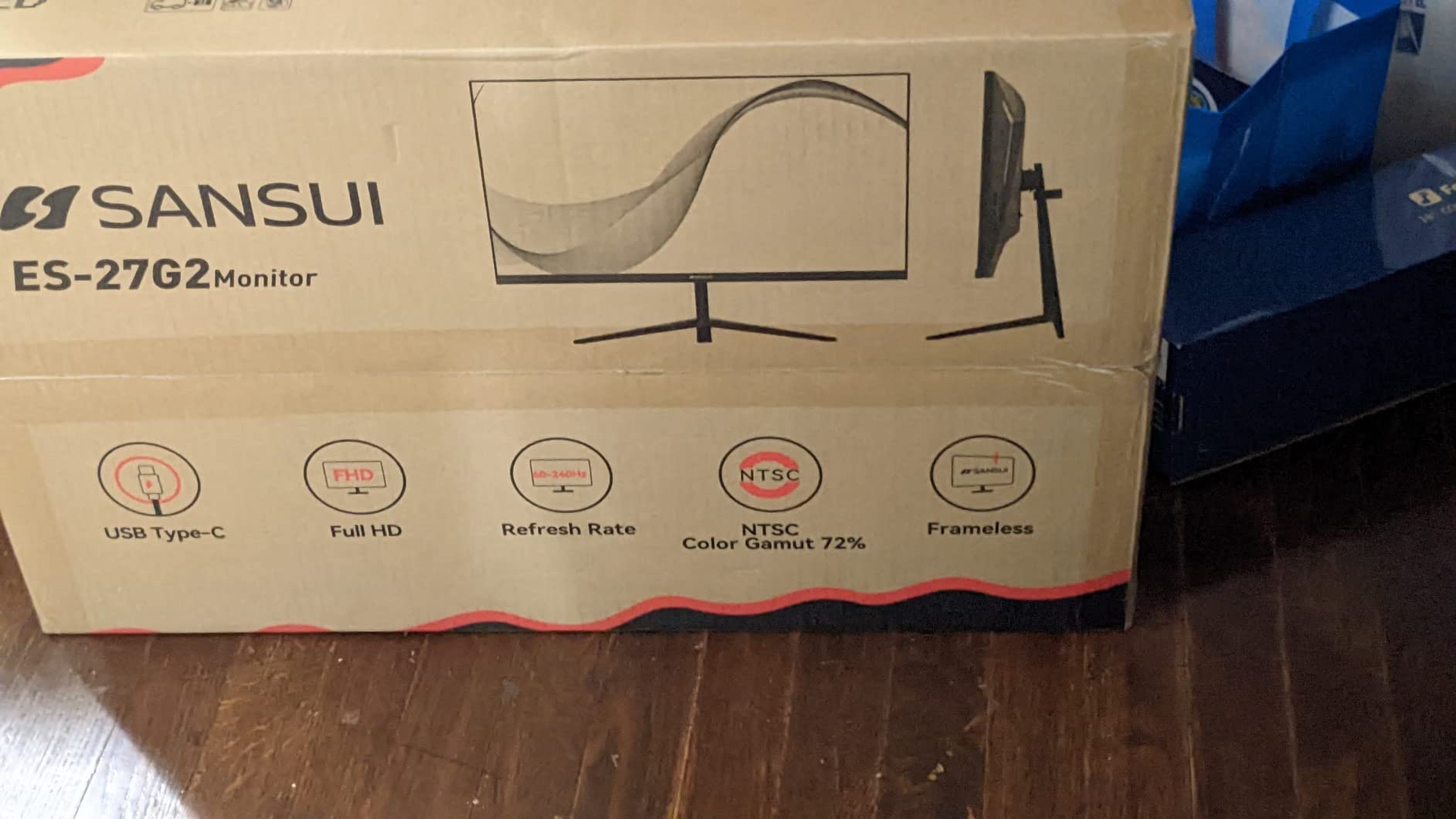 $18/mo - Finance SANSUI Monitor 27 inch FHD 1080p 75Hz USB Type-C ...