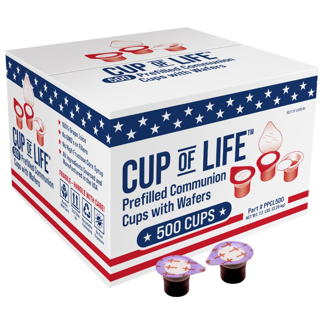 Amazon.com: Prefilled Communion Cups and Wafer Set by Cup of Life ...