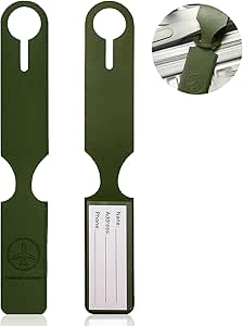 Amazon.com: CPCOIN Bag Tags for Luggage 2 Pack Flexible PU Leather Backpack Tags Quickly Spot ...