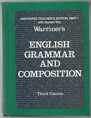 Warriner's English Grammar And Composition - Liberty Edition - Third ...