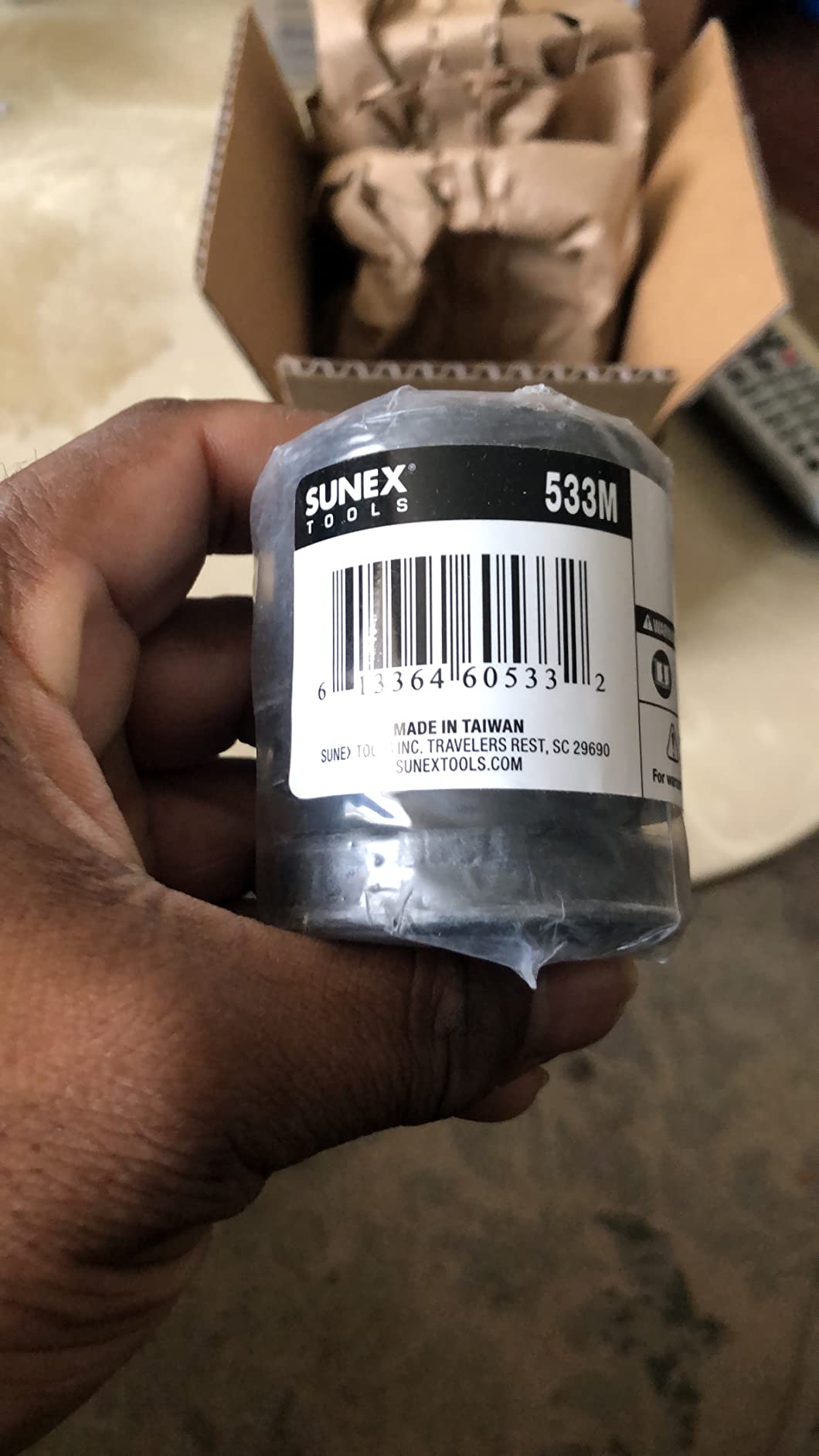 Amazon.com: Sunex 533M 1-Inch Drive Standard 6 Point Metric Impact ...