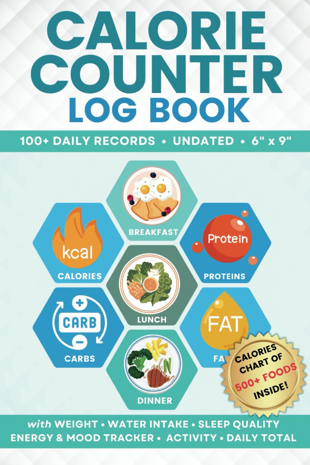 Calorie Counter Book: Nutrition Log Book to maintain Weight Loss Diary ...