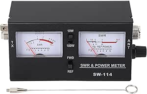 SWR Meter Ham Radio, SW 114 Field Strength Power Test Meter Digital SWR ...