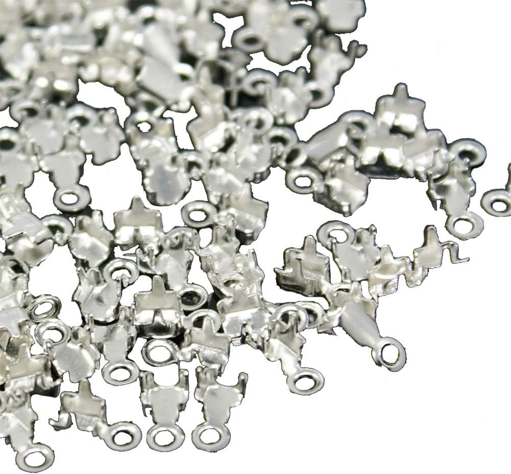 Amazon.com: CHGCRAFT 200Pcs Brass Cup Chain Ends Rhinestone Cup Chain ...