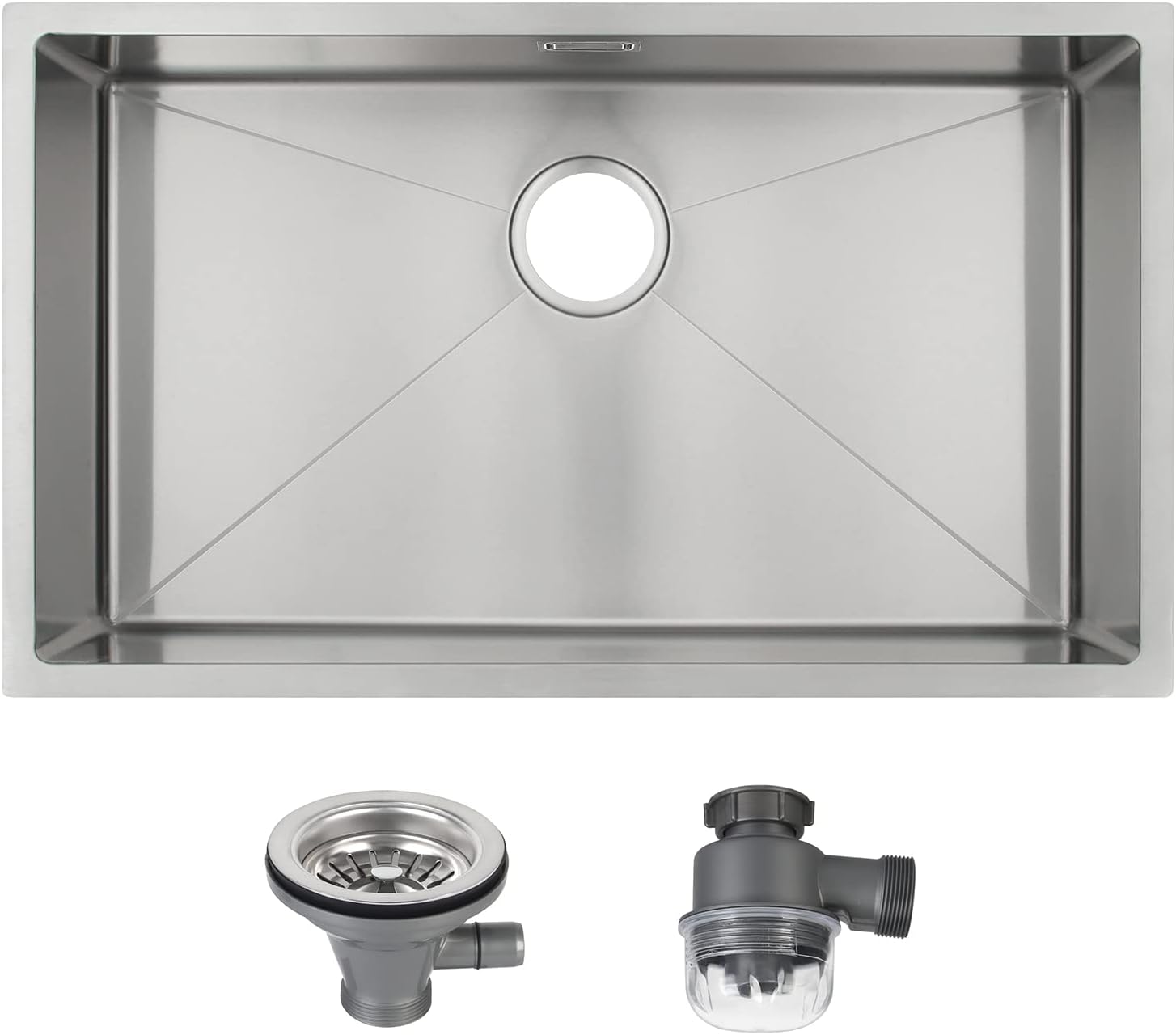 Whistler Kitchen Sink One/Single Deep Bowl Stainless Steel Square Sink ...