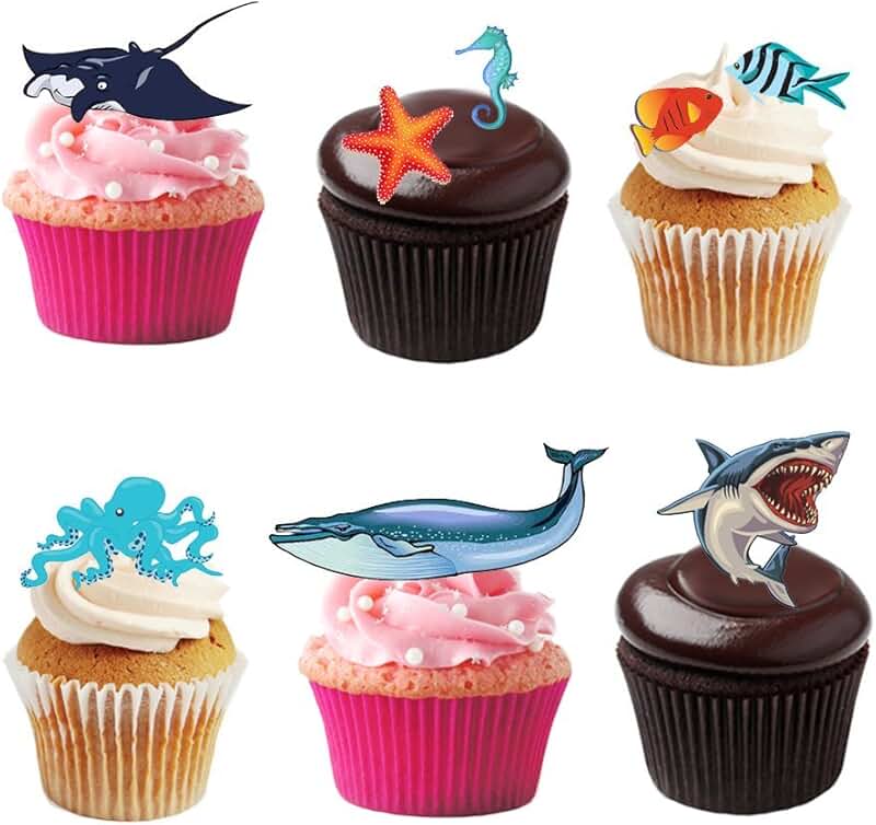 Amazon.co.uk: edible fish cake decorations