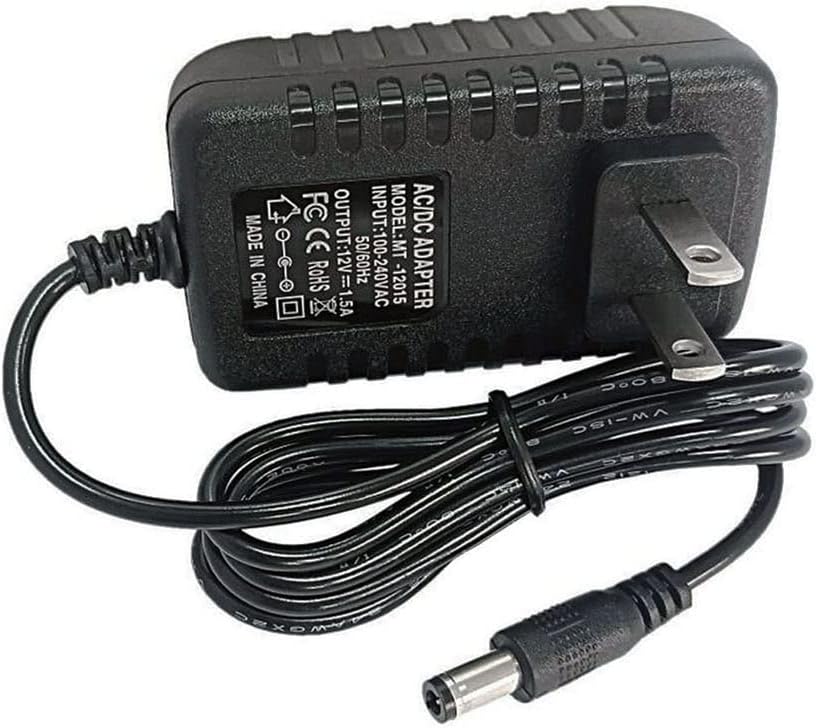Amazon.com : DC 12V 1.5A Power Adapter Supply, Model: CS-1201500, Plug ...