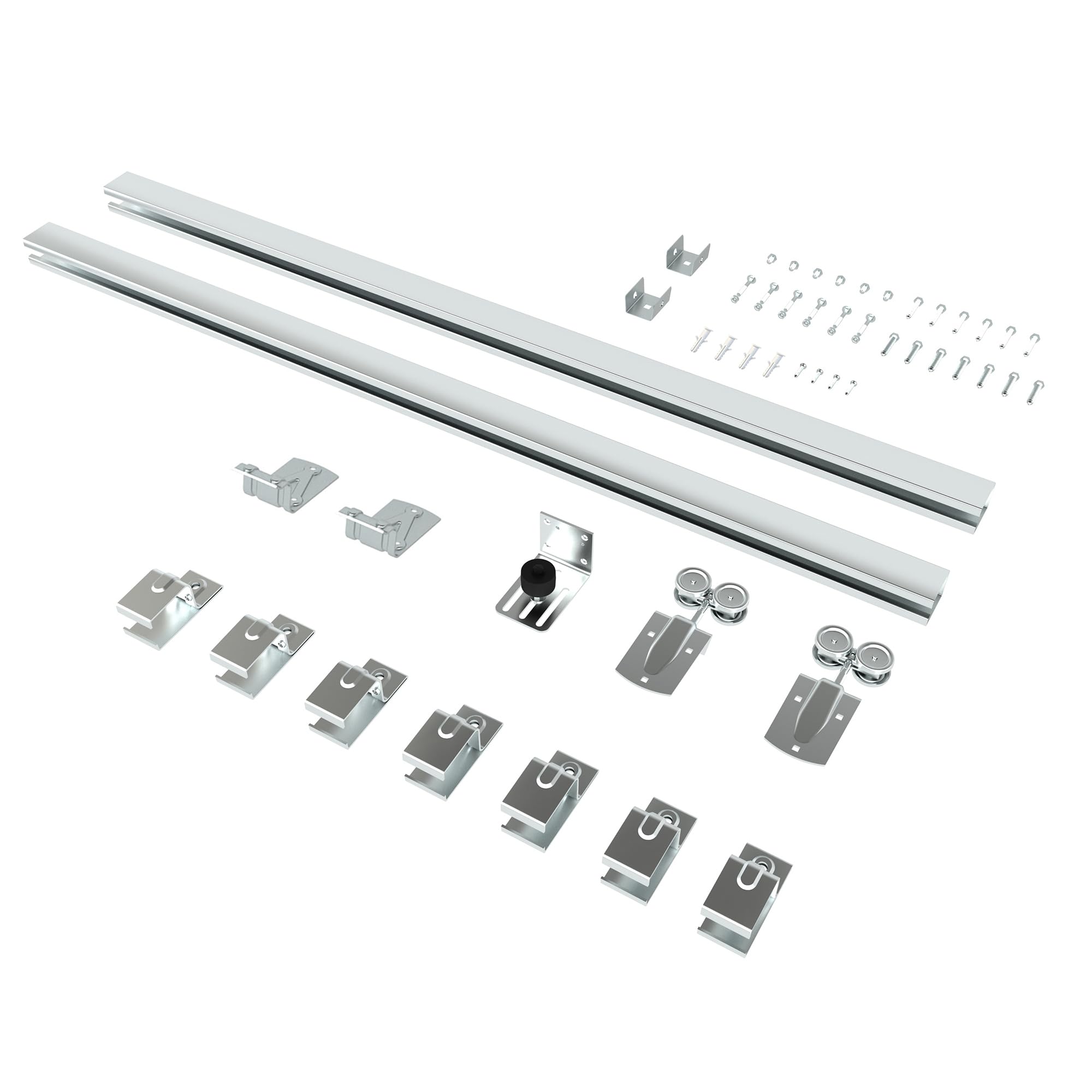 Snapklik.com : JUBEST 9FT Box Rail Exterior Barn Door Hardware Kit ...