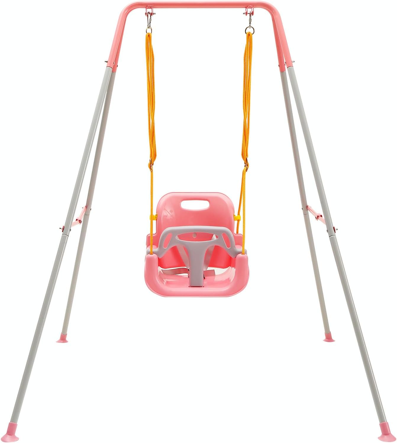 FUNLIO 3-in-1 Swing Set for Toddler with 4 Sandbags, Heavy-Duty Kid Swing Set with Safety ...