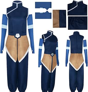Amazon.com: FMPVDI Korra Cosplay Costume Outfit Korra Costume Uniform ...