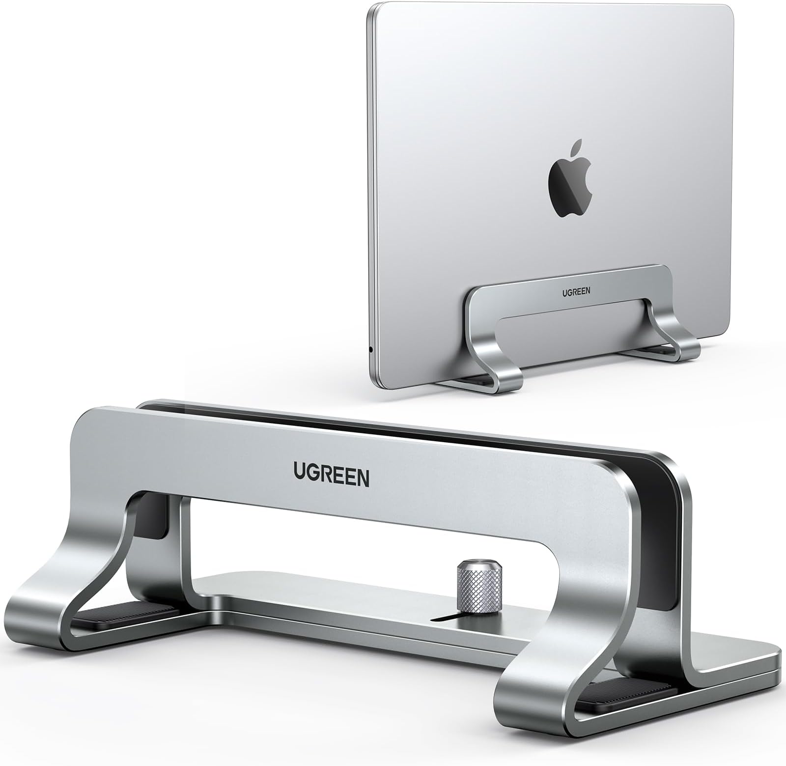 Amazon.com: OMOTON Vertical Laptop Stand Holder, Desktop Aluminum Stand ...