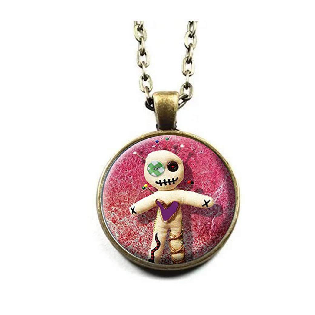 Amazon.com: Voodoo Doll Pendant Necklace Jewelry, Voodoo Necklace ...