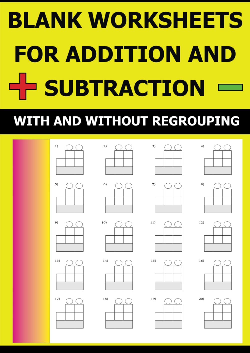Blank Subtraction Worksheet Subtraction Worksheets Superstar