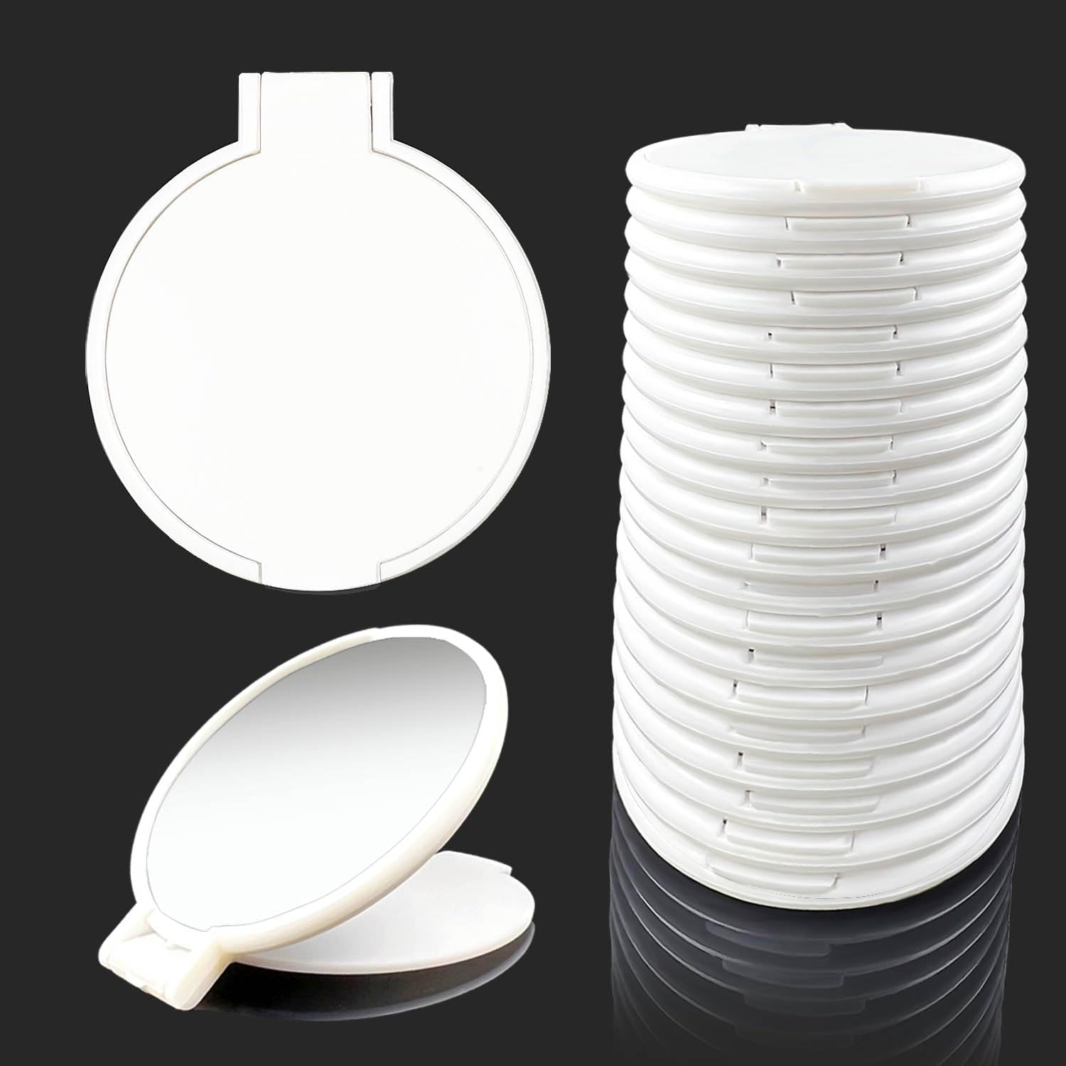 Amazon.com: Jetec Compact Mirrors Bulk Gifts Mini Round Folding Mirrors ...