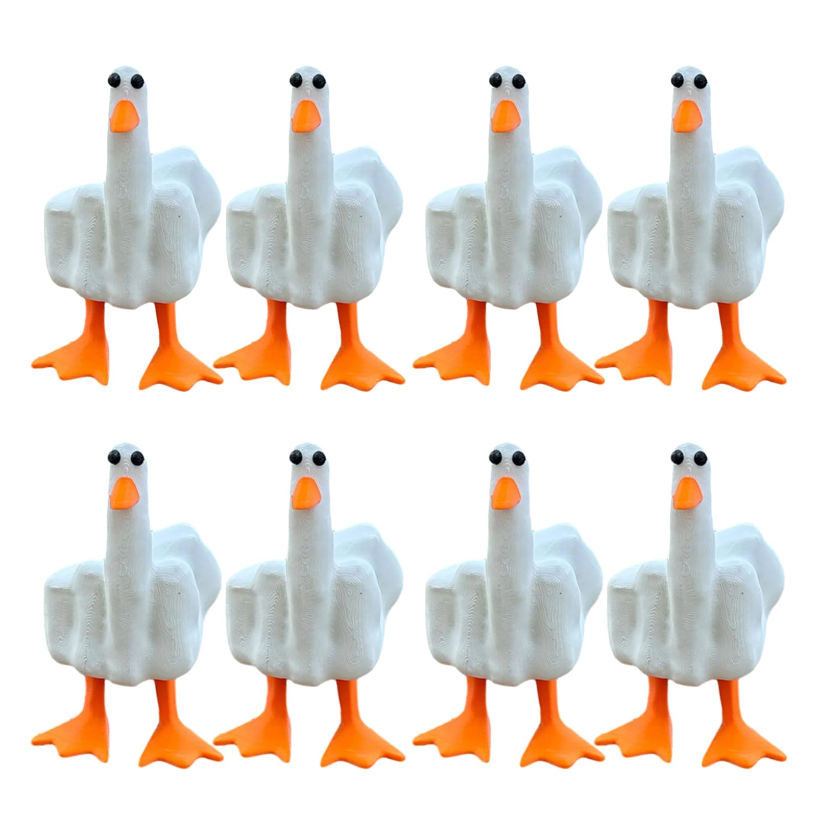 Amazon.com: Funny Little Duck Finger Duck Resin Figurine Ornament ...