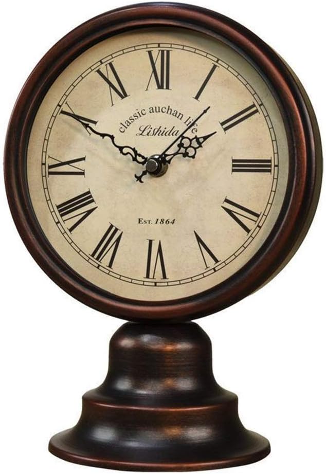 Desk Clock European-Style Table Desk Clock Antique Clock Vintage ...