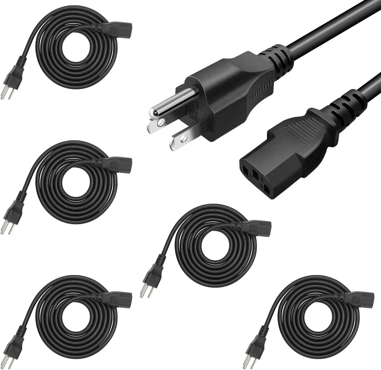 Amazon.com: Rebuild Skills UL Approved (6FT 18/3-5PK) Universal ...