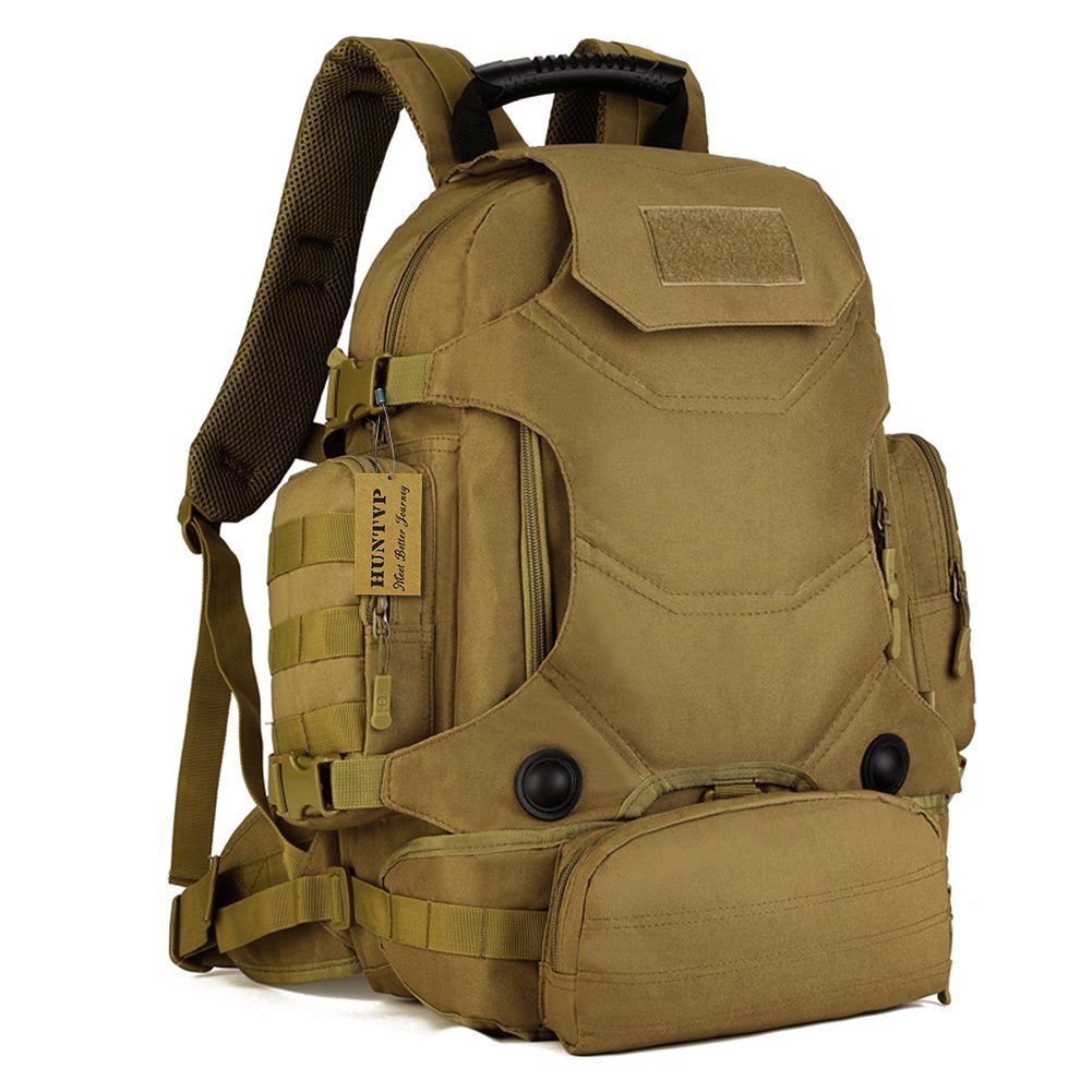 Buy Huntvp 40L MOLLE Backpack WR 3 Way Modular Pack with Patch Online ...