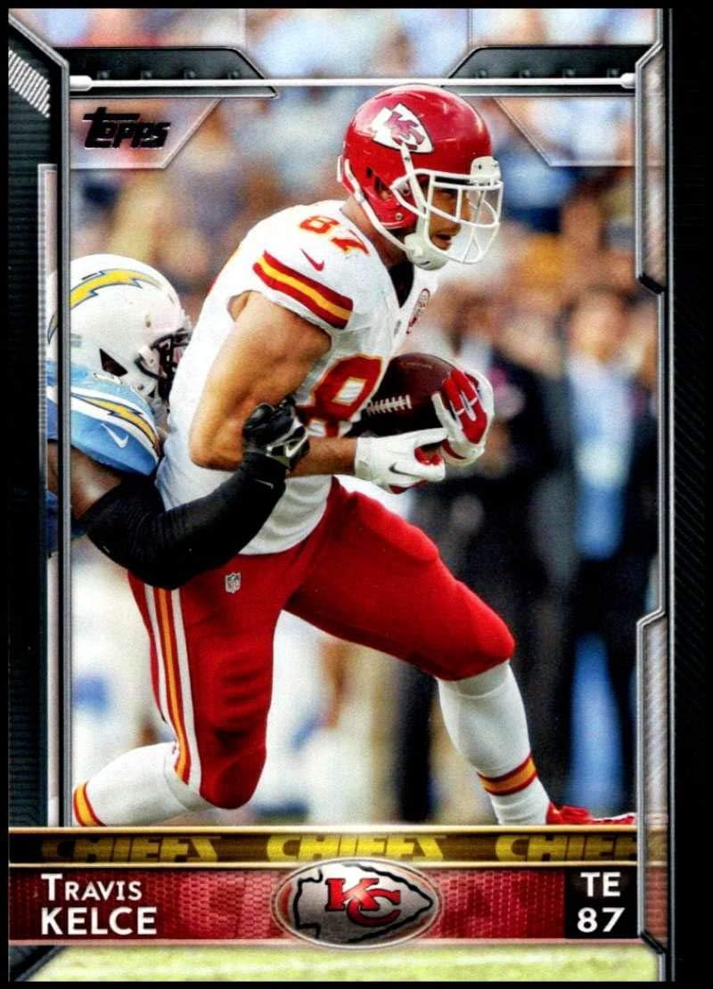 Amazon.com: 2015 Topps Football #118 Travis Kelce Kansas City Chiefs ...