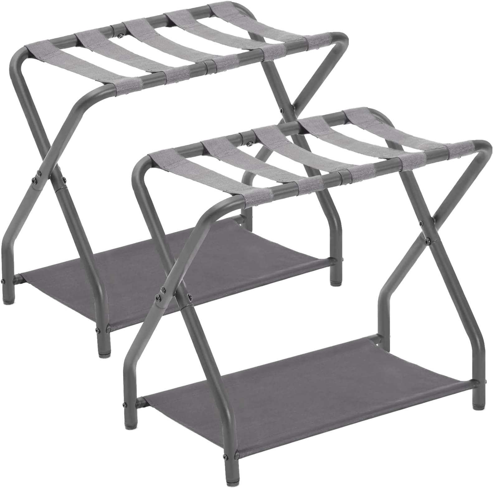 Amazon.com : Mabel Home Metal Folding Luggage Rack Black : Home & Kitchen