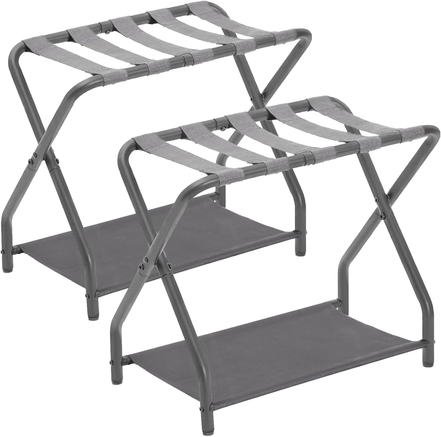 Amazon.com: AMHANCIBLE Luggage Rack, Set of 2, Foldable Suitcase Stands ...