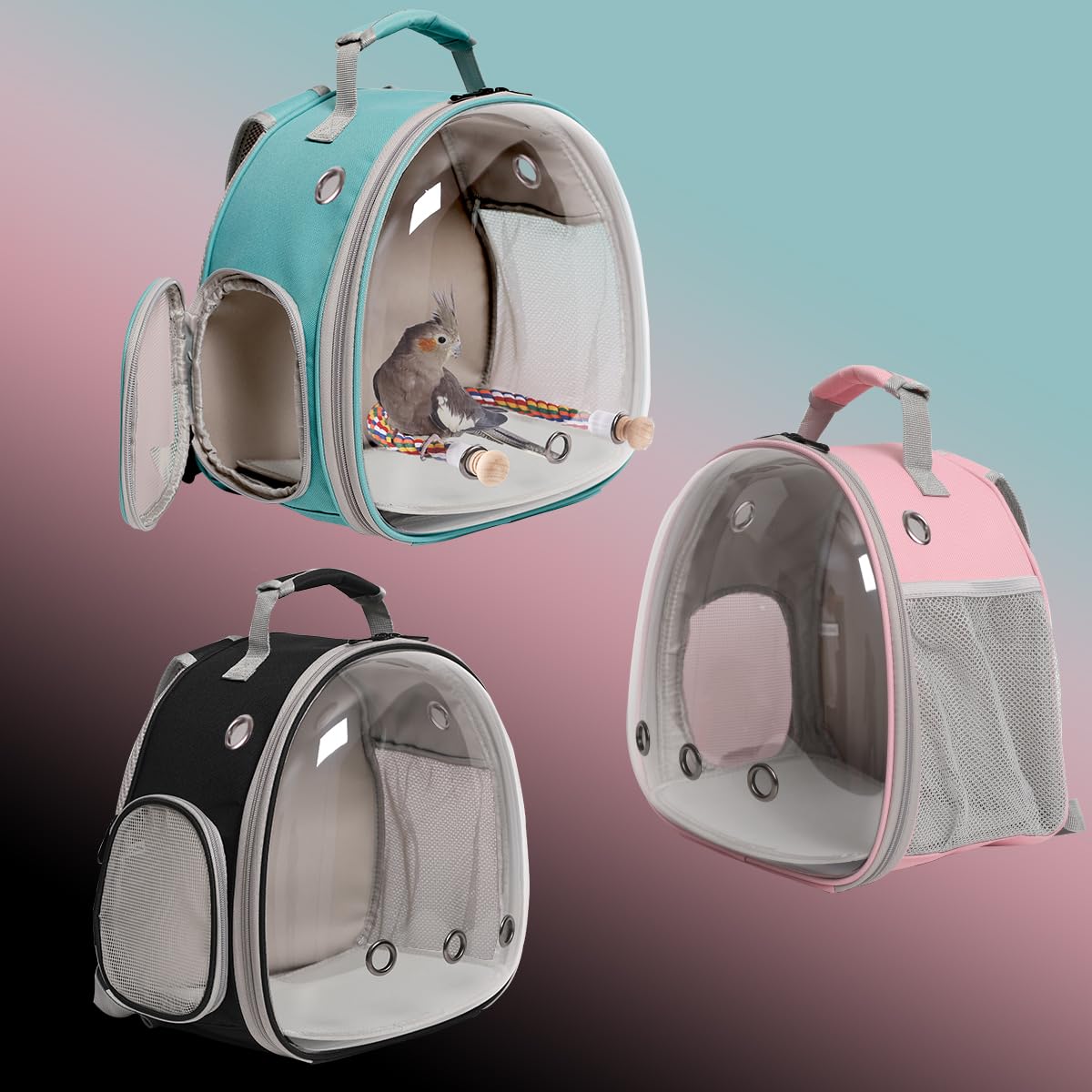 Snapklik.com : Bird Carrier Cage, Bird Travel Backpack