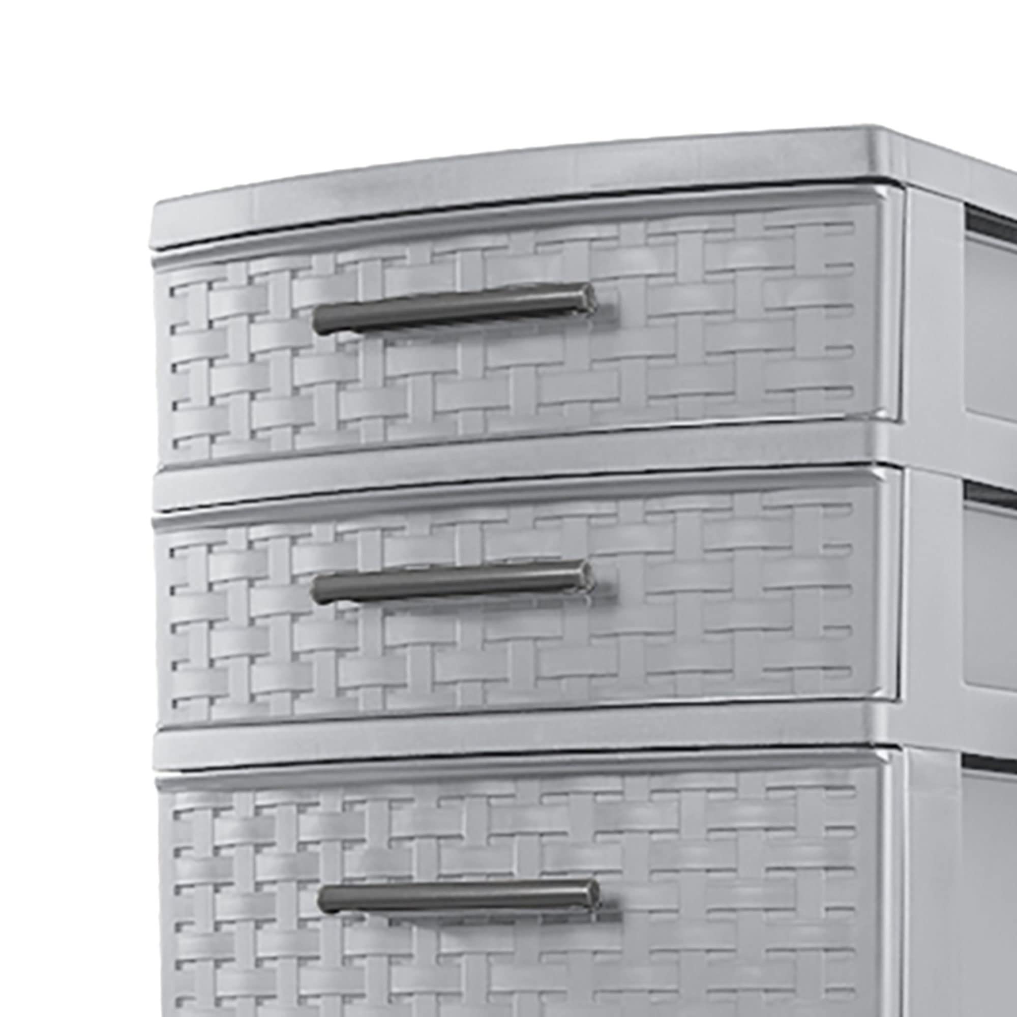 Buy Sterilite 26226A02 Plastic 4 Drawer Organizer Storage Tower with ...