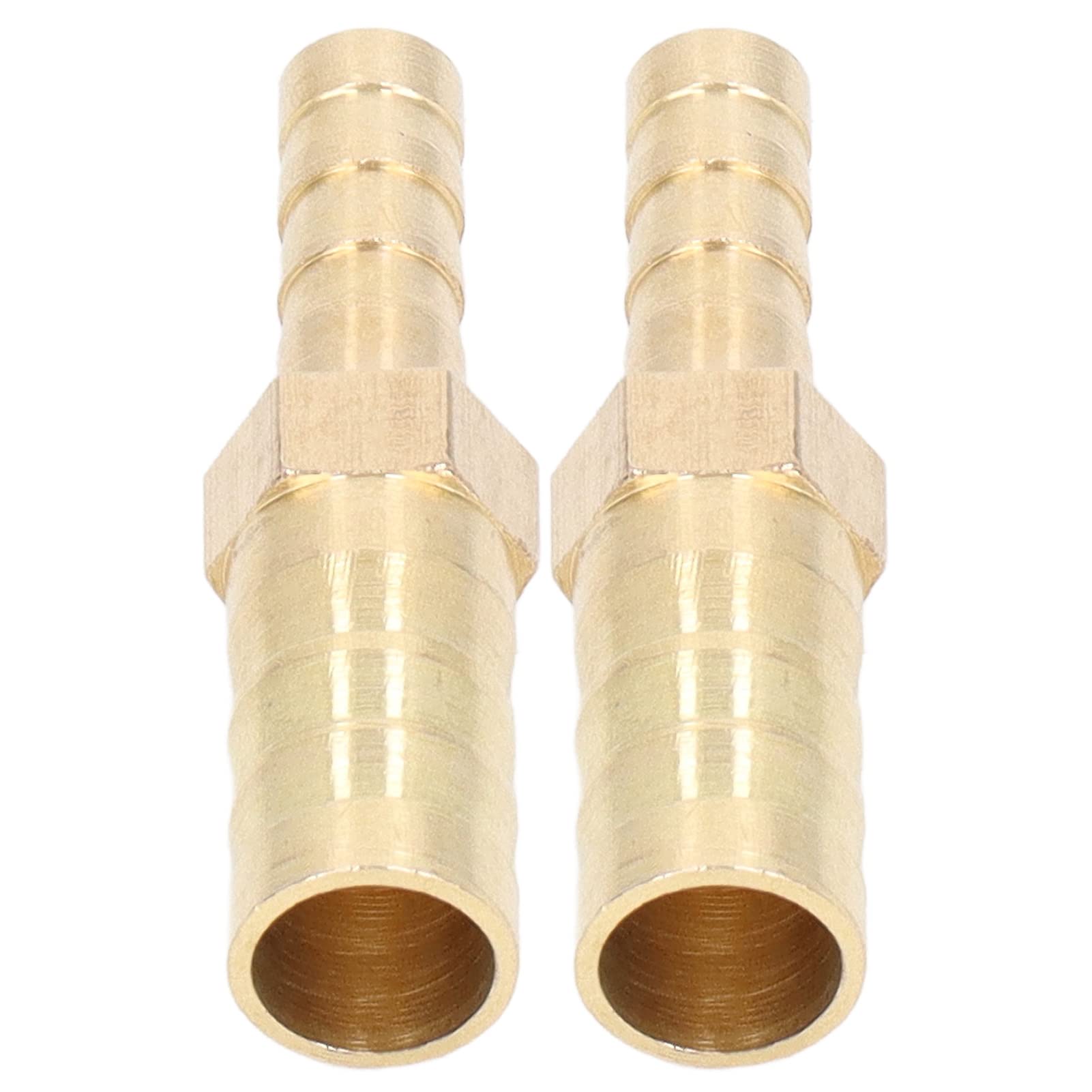 Amazon.com: Barbed Fitting Splicer, 2 Pcs Brass Hose Barb Reducer Brass ...