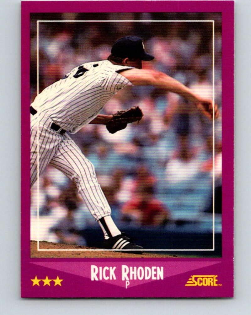 Amazon.com: 1988 Score #74 Rick Rhoden Mint Baseball MLB Yankees ...
