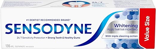Sensodyne Whitening & Tartar toothpaste, Strengthens Protects and ...